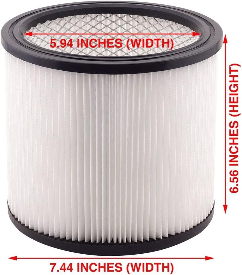 Paper Filter Ring Cartridge Foam Sleeve for some Genie, Vacmaster ...