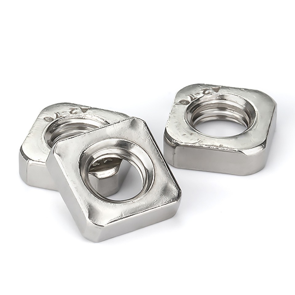M4 M5 M6 M8 M10 Square Nuts Thin Type 201 Stainless Steel - DIN 562 ...