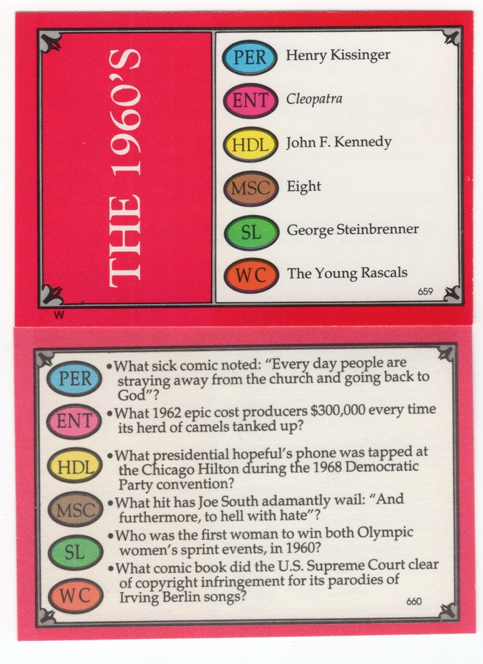 100 Trivial Pursuit Cards - You pick the edition! Genus and more! | eBay