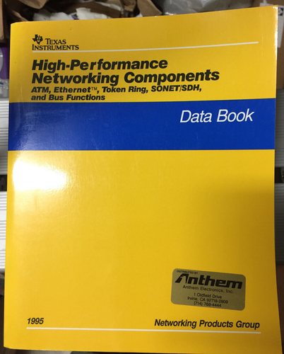 Data Book = Texas Instruments Semiconductor Rare Ethernet Networking ...