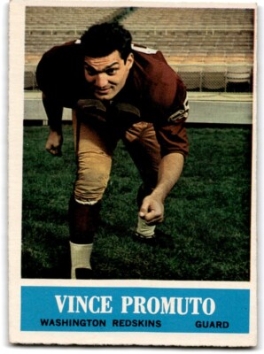 1964 Philadelphia Vince Promuto Washington Redskins #191 | eBay