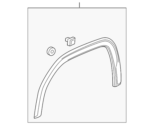 Genuine GM Rear Driver Side Wheel Opening Molding 23396047 | eBay