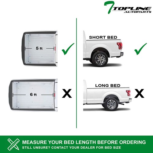 Topline For 2022-2023 Frontier 5 Ft Bed Low Profile Hard Tri Fold ...