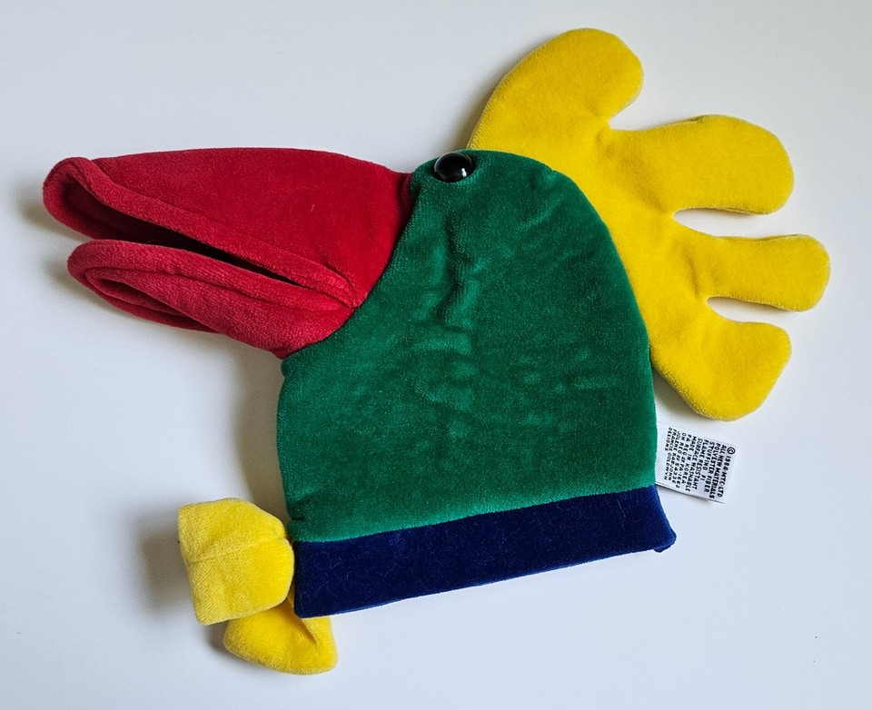 Vtg Manhattan Toy Company Looney Bird Rooster Hand Puppet Baby Einstein ...