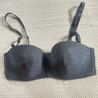 Wing Japan Blue Underwire Satin Padded Push Up Bra Bralette Removable ...