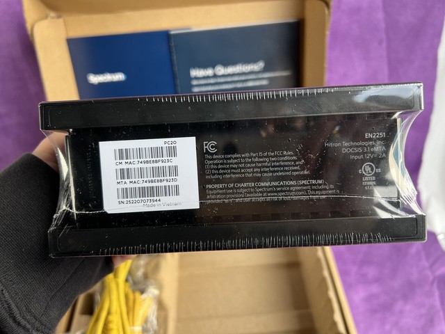 Hitron Spectrum EN2251 Cable Modem DOCSIS 3.1 EMTA for sale online | eBay