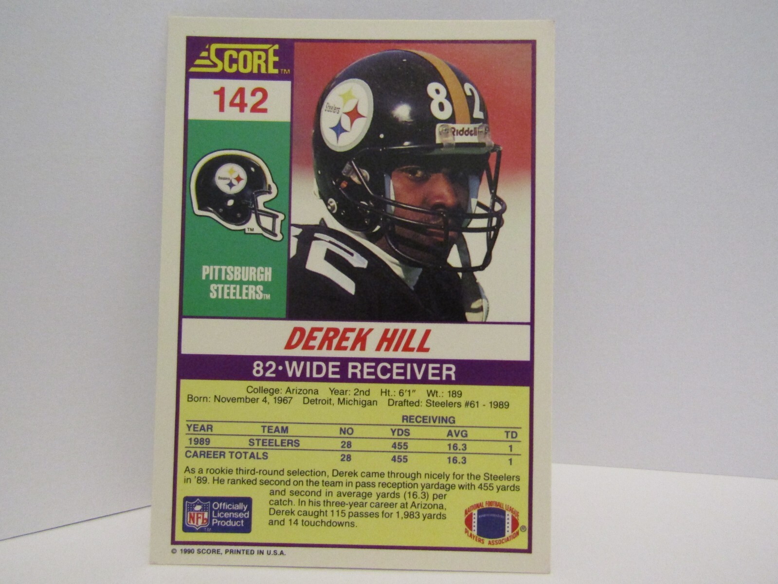 1990 Score - #142 Derek Hill (RC) for sale online | eBay