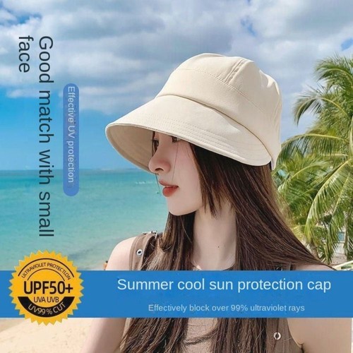 Anti-UV Sun Hat Wide Brim Fisherman Cap Fashion Beach Caps | eBay Australia