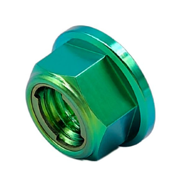 Rison Titanium Nut M3-M10 Flange Full Metal Lock Nuts Hex Sprocket GR5 ...