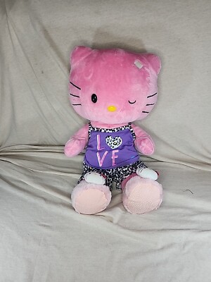 2012 Pink HELLO KITTY Sanrio 18" Build a Bear Winking Leopard Feet ...