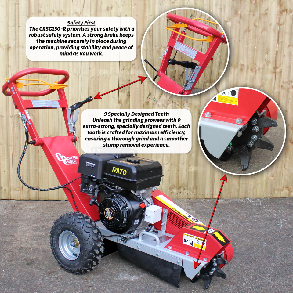Crytec 15HP Stump Grinder Root Cutter 15HP Quality Product Chipper Tree ...