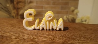 Elaina Personalized Disney Name Plate Sign – Custom Door/Wall Bedroom ...