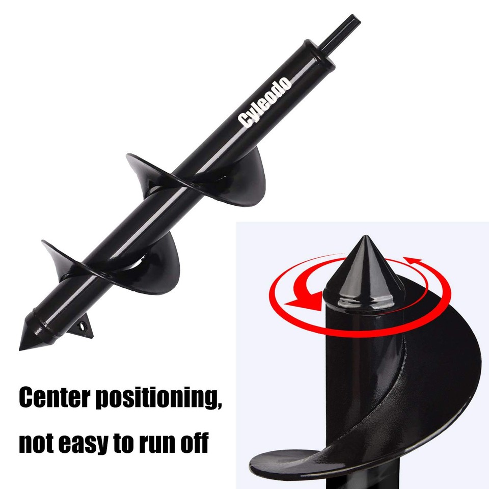 Garden Auger Spiral Drill Bits，4X12” Post Hole Diggers Bit Drill... | eBay