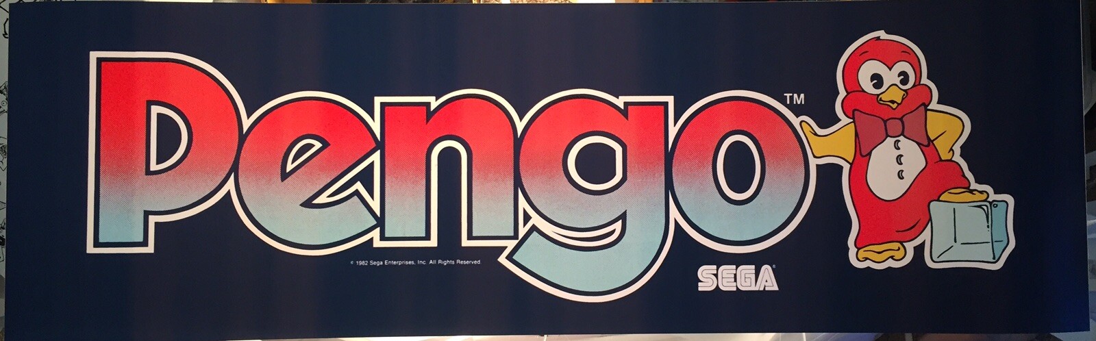 Pengo Arcade Marquee 26"x8" | eBay