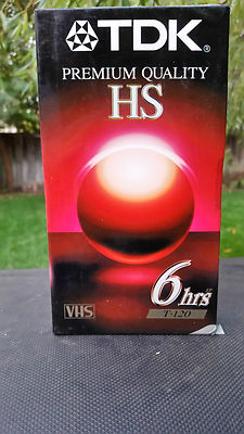 NEW TDK Premium Quality HS 6 hrs T-120 VHS TAPE | eBay