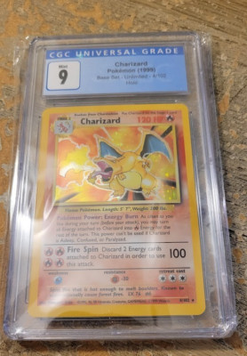 1999 Pokemon Base Set #4/102 Charizard Holo CGC 9 MINT | eBay