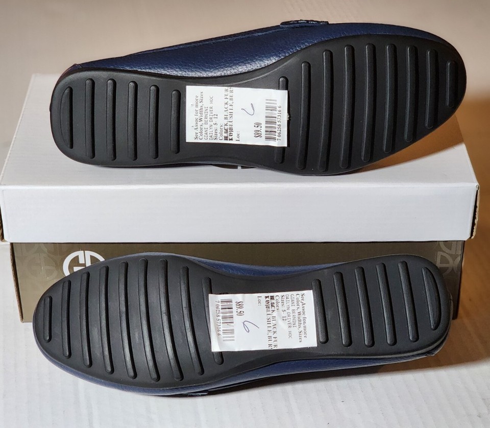 Giani Bernini Dailyn Loafers Women's 6M Leather Deep Midnight Blue New ...