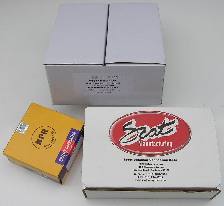Nippon Racing ITR Pistons Scat H-Beam Rods 81mm Standard Size Type R ...