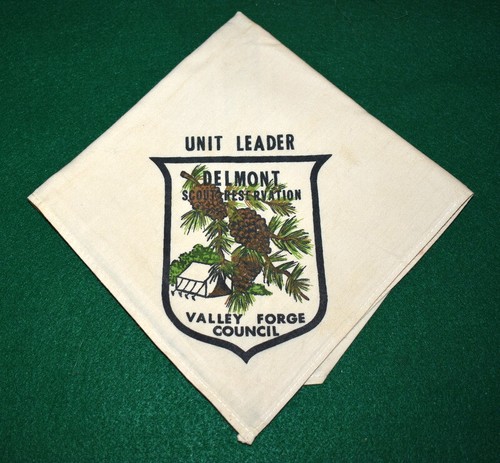 BOY SCOUT CAMP NECKERCHIEF - DELMONT SCOUT RESERVATION - UNIT LEADER | eBay
