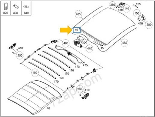 Smart 450 Cabrio Verdeck Reparaturanleitung