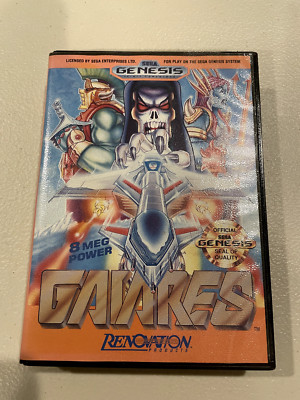 Gaiares Sega Genesis GAME + CASE / BOX / POSTER See Pictures Authentic ...