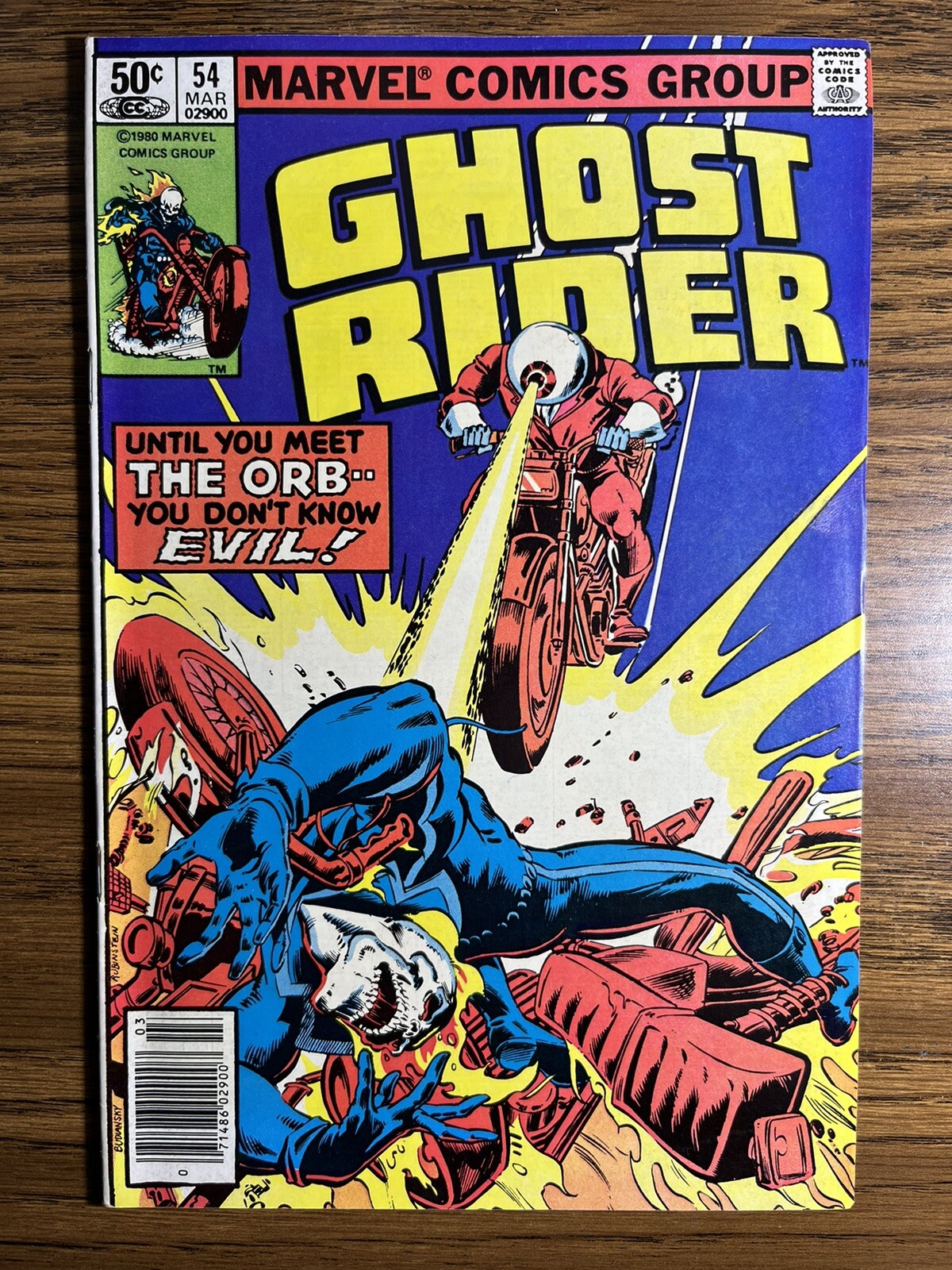 GHOST RIDER 54 NEWSSTAND DON PERLIN COVER MARVEL COMICS 1981 VINTAGE | eBay