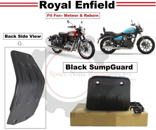 Black "Sump Guard" Fit For Royal Enfield Meteor 350 & New Classic 350 ...