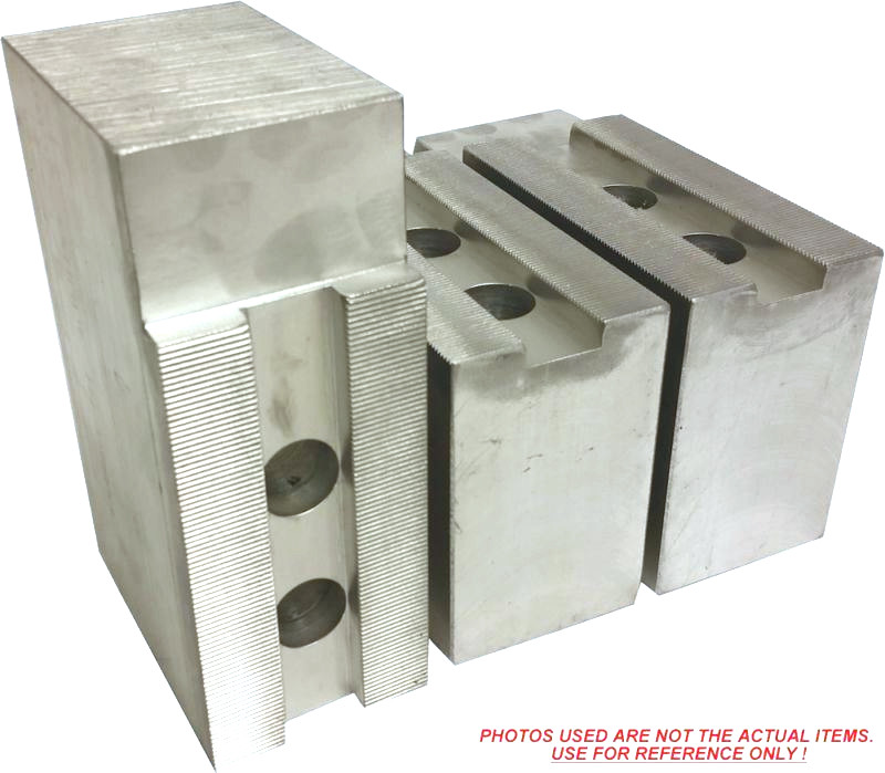 KT-6152AF Alum Soft Jaws For a 6" Chuck (Kitagawa, Samchully) ht=1.5 ...