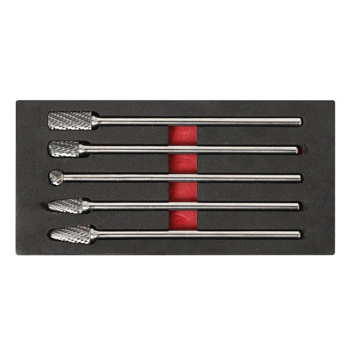 5pcs Extra Long Carbide Burrs Set Shank Carbide Double Cut 1/4" Die ...