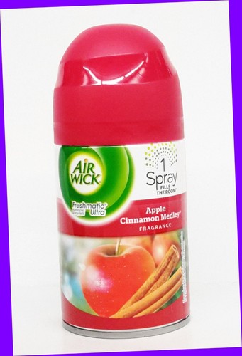 1 Air Wick Freshmatic APPLE CINNAMON MEDLEY Automatic Spray Refill Air ...