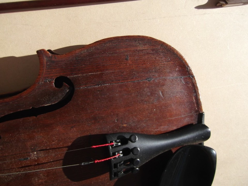 ANTIQUE 4/4 VIOLIN INSTRUMENT HOPF CASE BOW OLD RARE | eBay