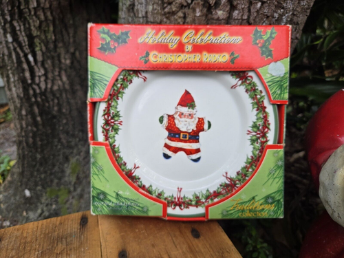 Christopher Radko Holiday Celebrations DESSERT Plate Lot 4 Different ...
