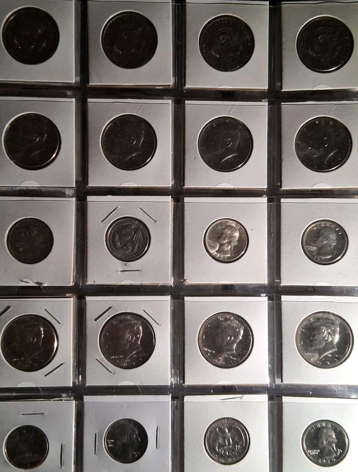 154 Coin Large Book Modern $ 50c 25c 10c 5c 1c Collection | eBay