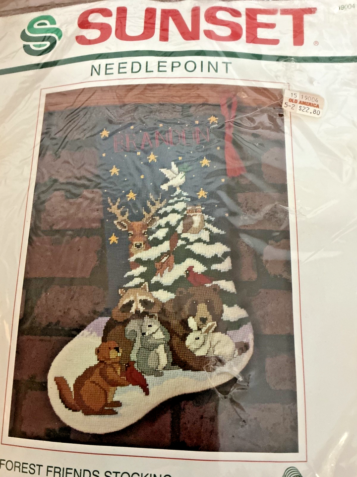 Forest Friends #19004 Sunset Dimensions 1990 Needlepoint Kit Sealed | eBay