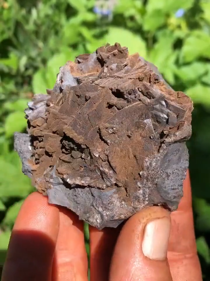 Goethite & Siderite 296 grams - Mont-Roc Mine, Mont-Roc, Castres, Tarn ...