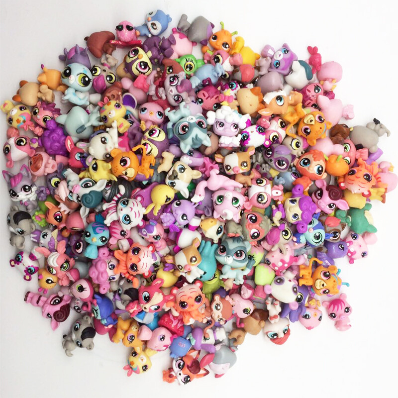 Random Lot 10X 1" Original Littlest Pet Shop Mini LPS Cute Animals ...