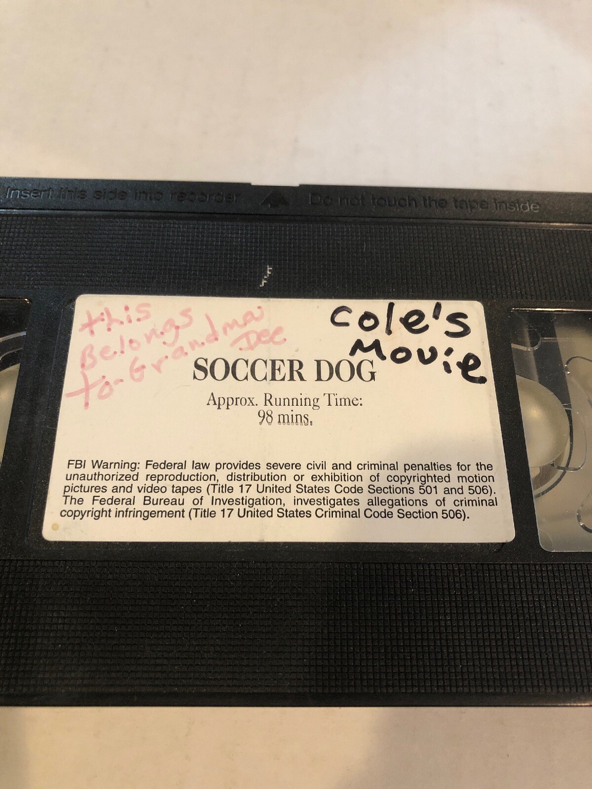 Soccer Dog: The Movie (VHS, 1999, Closed Captioned) 43396024793| eBay