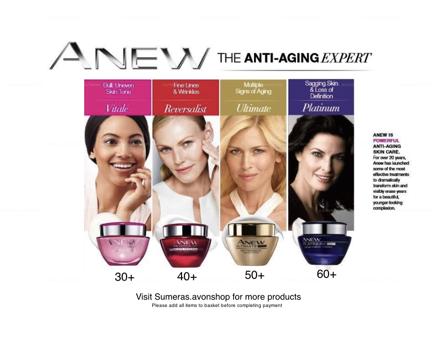 Avon Anew Anti-Aging Day Creams 50ml & Travel Size15ml ~ Free P&P ...