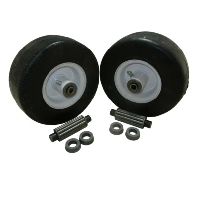 2Pk Flat Free Solid Tire Fits Scag Mowers Front Caster Wheel 9X3.50-4 ...