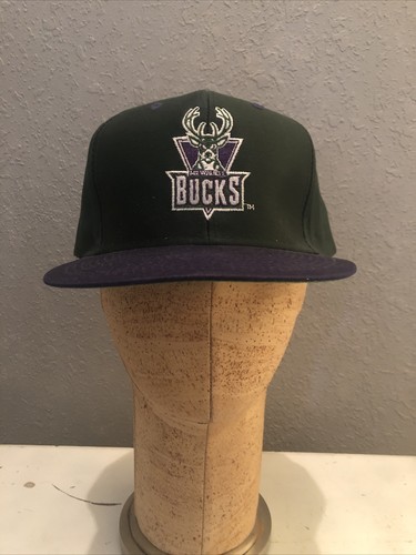New NWT Vintage 90's NBA Milwaukee Bucks Logo 7 Snapback Hat Cap | eBay