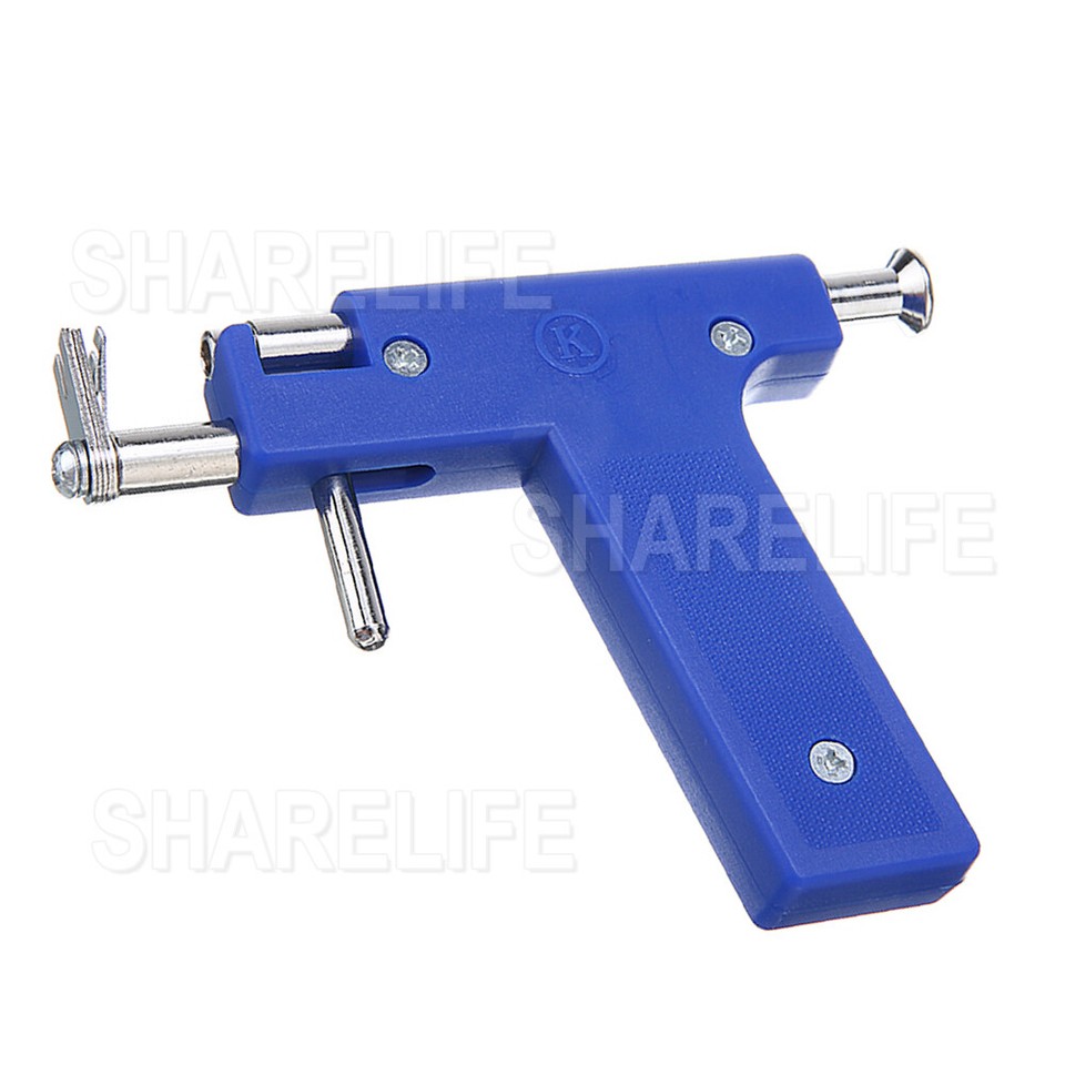 Pro Steel Ear Nose Navel Body Piercing Gun Kit Tool Set with Pack Of 98 ...