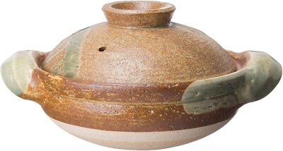 Nagatanien Iga Donabe Small 1-2ppl Clay Pot Earthenware Brown Made in ...