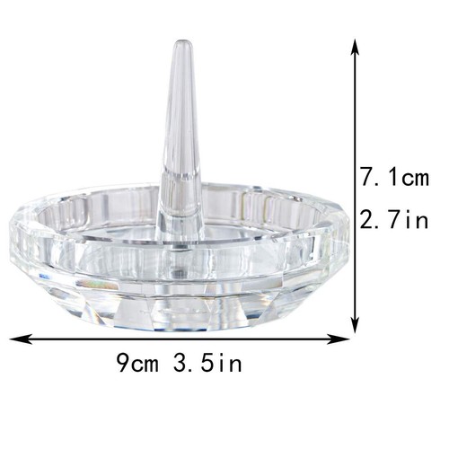 Crystal Ring Holder Dish Jewelry Ring Rack Display Holder for Wedding ...