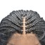 Lace Front Box Braided Cornrow Wig with Baby Hair for Black Women 16 ...