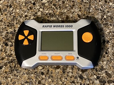 Rapid Words 1000 Electronic Handheld Travel Game Scholastic Learning ...