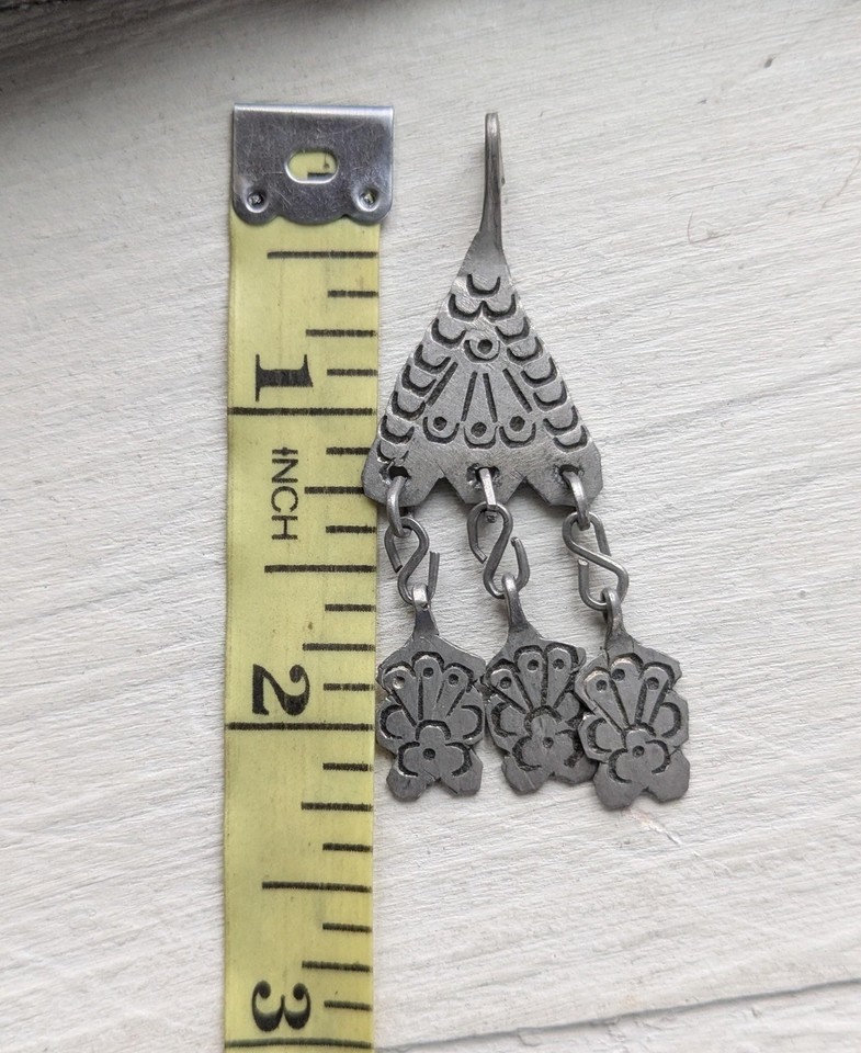 Vintage Tribal Afghan Hazara Pendant Incised Pattern (19867) | eBay