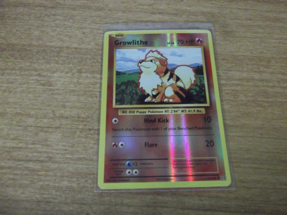 Growlithe 17/108 Reverse Holo XY Evolutions Pokemon Card NM 2016 | eBay