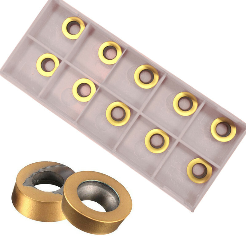 10Pcs Round Carbide Blade Inserts RPMT1003MO-TT LF602 CNC Cutting ...
