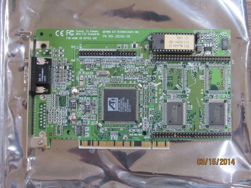 ATI 109-38200-00 3D Rage II Mach64 GT PCI 2MB Video Card VIDPCI025AAWW ...