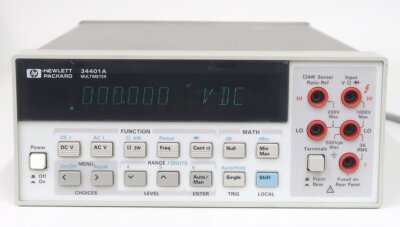 HP / Agilent 34401A Digital Multimeter, 6½ Digit Tested & Spot-on Main ...